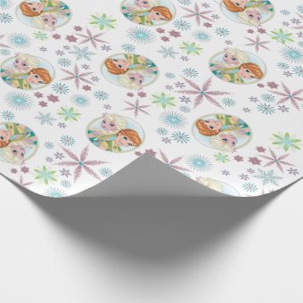 Anna and Elsa Pattern Wrapping Paper | Zazzle