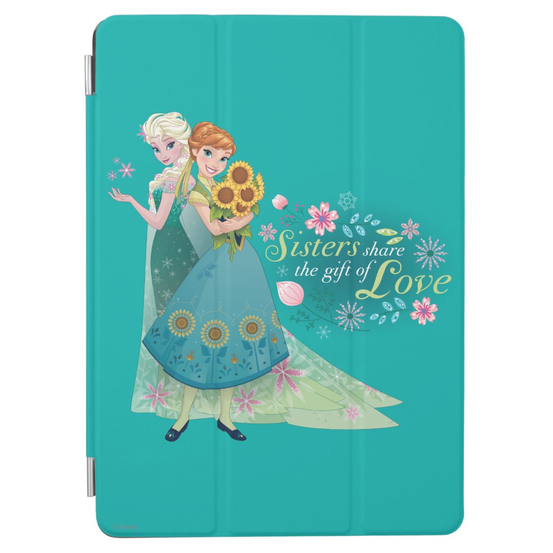 Anna and Elsa | Sister Love iPad Air Cover | Zazzle