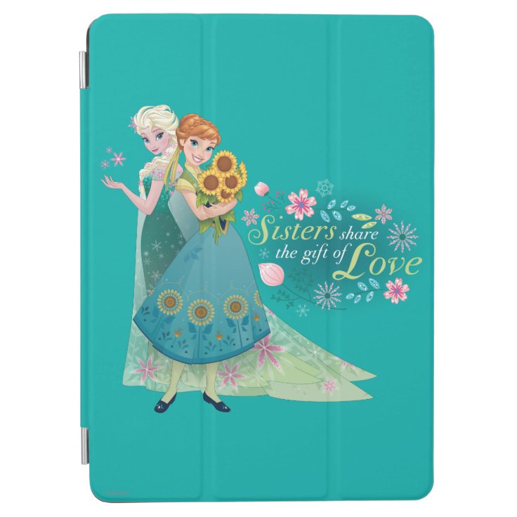 Anna and Elsa | Sister Love iPad Air Cover | Zazzle