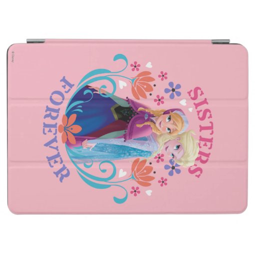 Anna and Elsa | Sisters with Flowers iPad Air Cover | Zazzle