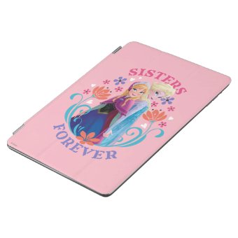 Anna and Elsa | Sisters with Flowers iPad Air Cover | Zazzle