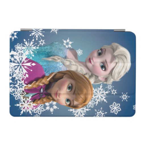 Anna and Elsa | Snowflakes iPad Mini Cover | Zazzle