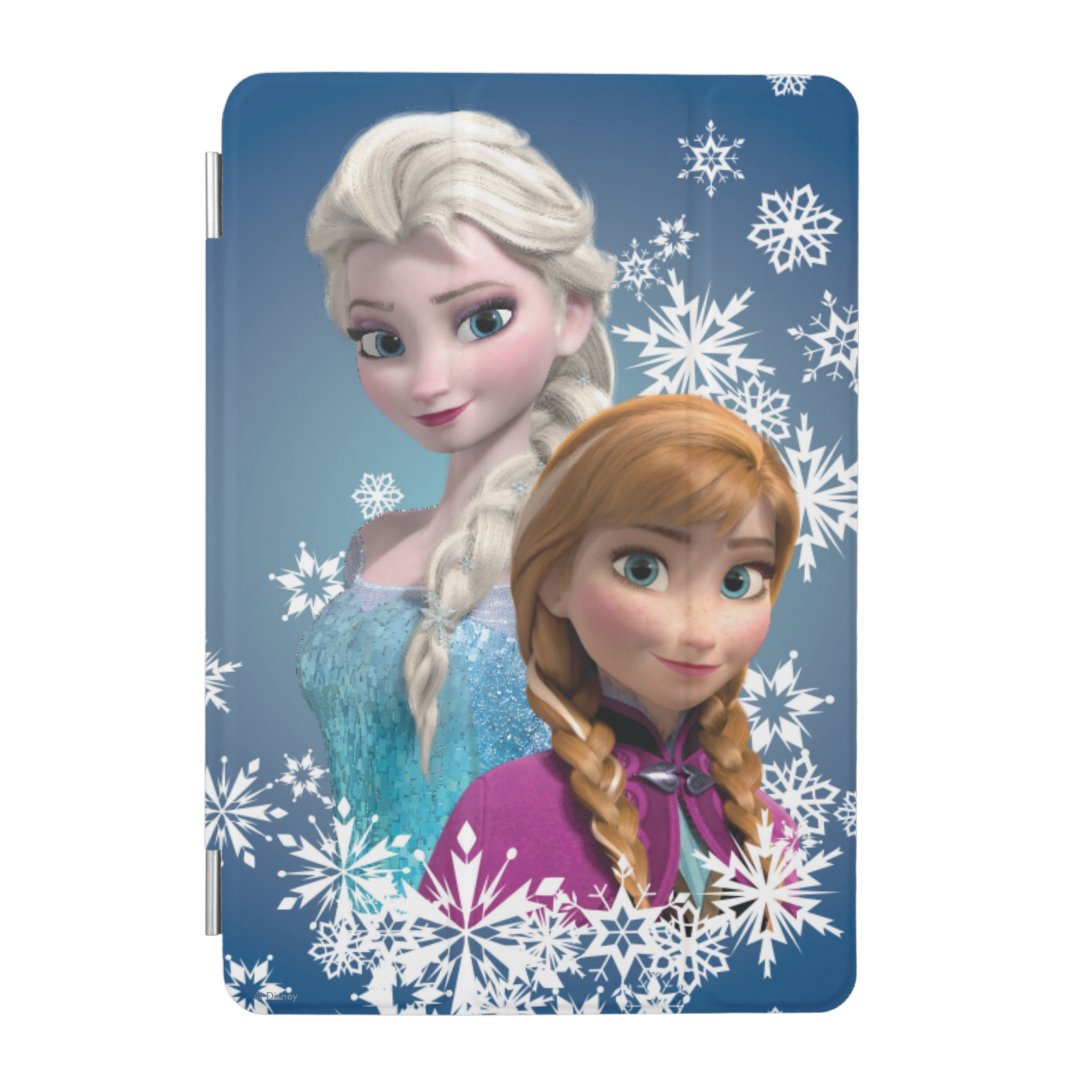 Anna and Elsa | Snowflakes iPad Mini Cover | Zazzle