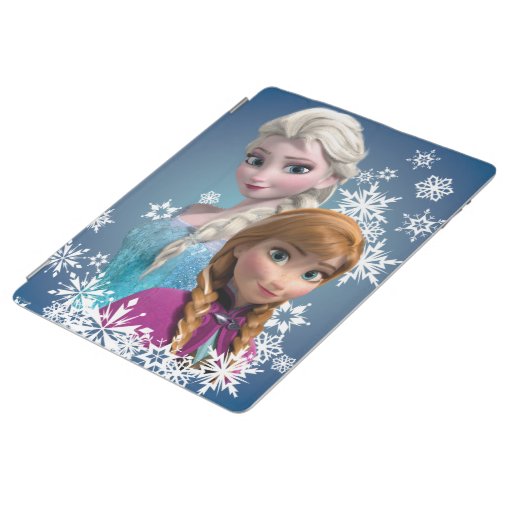 Anna and Elsa | Snowflakes iPad Smart Cover | Zazzle