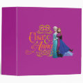 Anna and Elsa | Standing Back to Back Binder | Zazzle