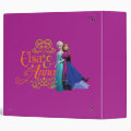 Anna and Elsa | Standing Back to Back Binder | Zazzle