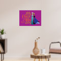 Anna and Elsa | Standing Back to Back Poster | Zazzle