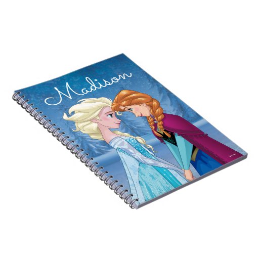 Anna and Elsa | Together Forever - Personalized Notebook | Zazzle