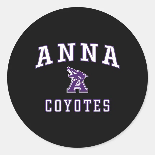 Anna High School Coyotes C1 Classic Round Sticker | Zazzle