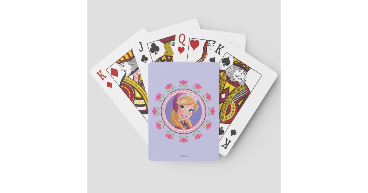 Anna | Princess Playing Cards | Zazzle