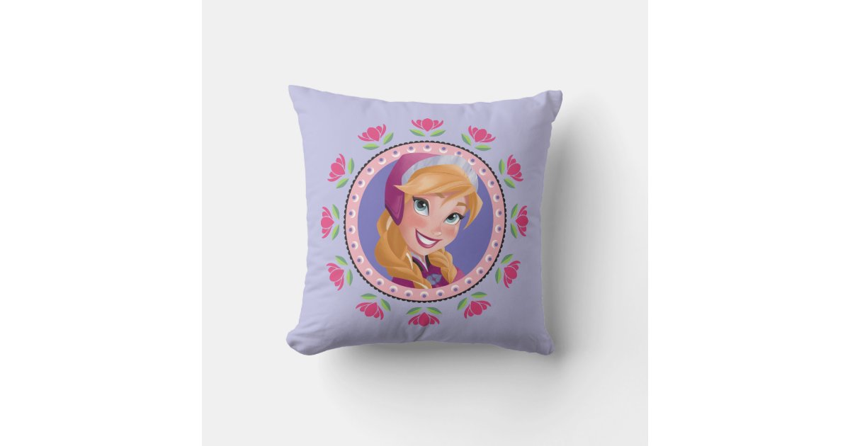 Anna | Princess Throw Pillow | Zazzle