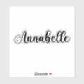 Annabelle Name - Handwritten Calligraphy Sticker | Zazzle