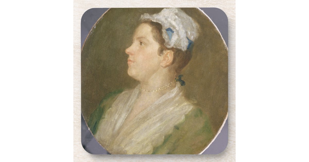 Anne Hogarth (1701-71), c.1740 (oil on canvas) (pr Coaster | Zazzle