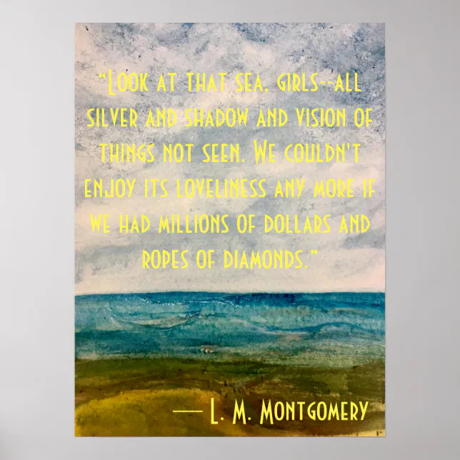 Anne of Green Gables Quote Poster | Zazzle