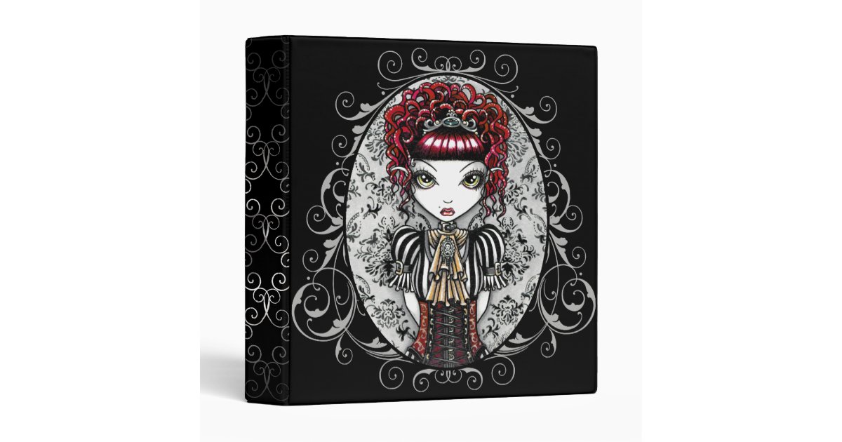 "Annie" Gothic Victorian Couture Fairy Binder | Zazzle