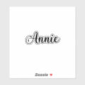 Annie Name - Handwritten Calligraphy Sticker | Zazzle