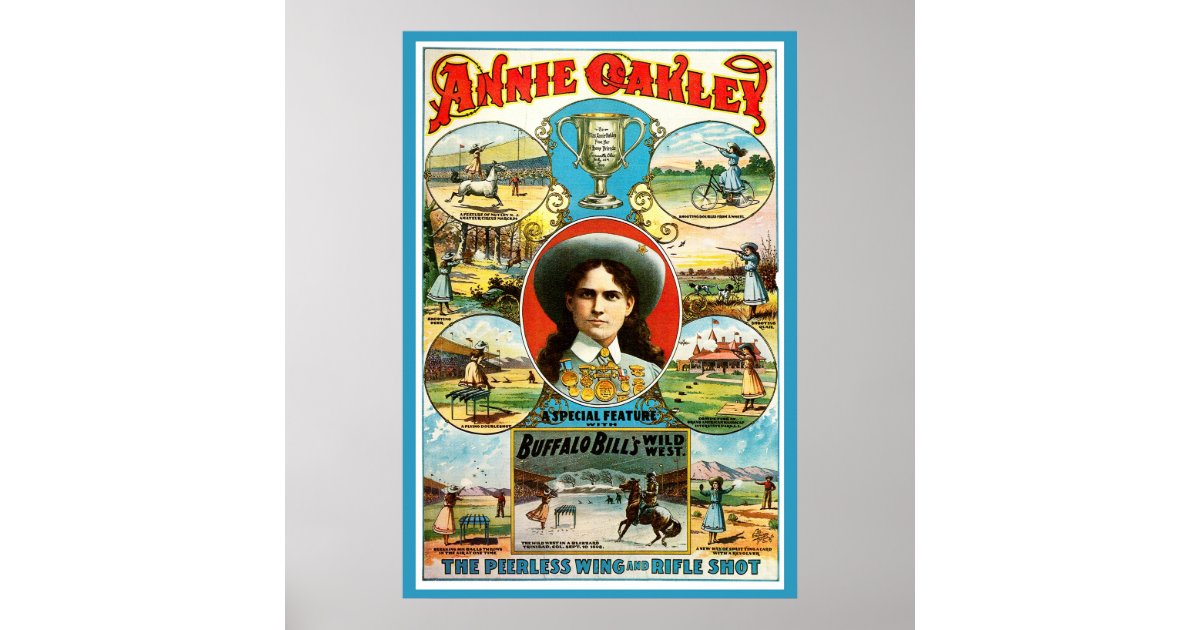 ANNIE OAKLEY - "Little Sure Shot" Poster | Zazzle