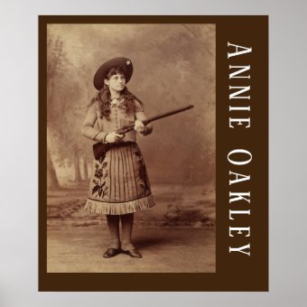 Annie Oakley Sharpshooter Poster | Zazzle