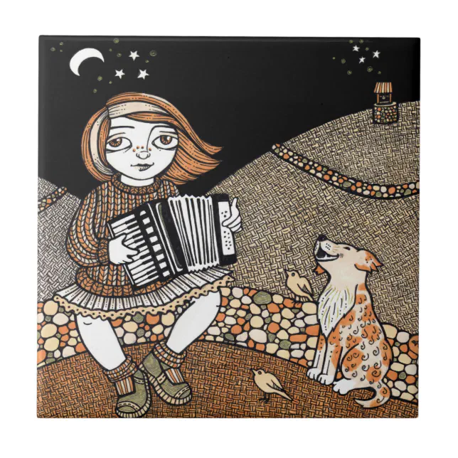 Annies Accordian Decorative Tile Zazzle