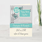Wedding Anniversary 25th Silver 25 years Card | Zazzle.com