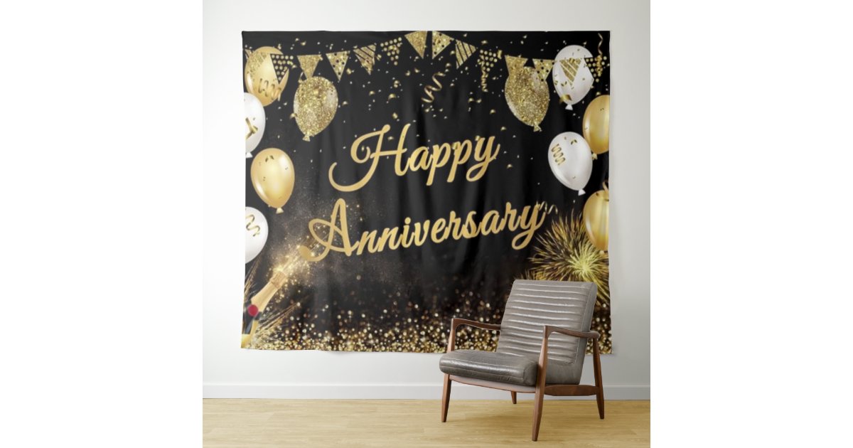 Anniversary Backdrop | Zazzle