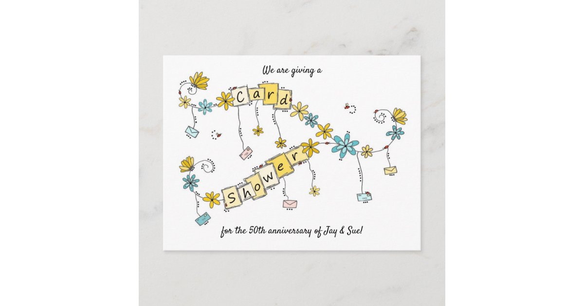 Anniversary Card Shower | Zazzle