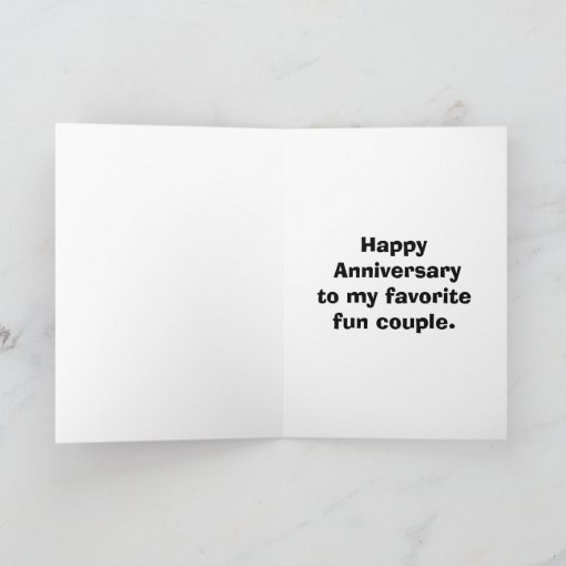 Anniversary Humor Greeting Card For Couple | Zazzle