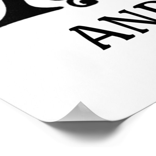 Anniversary Monogram Poster | Zazzle