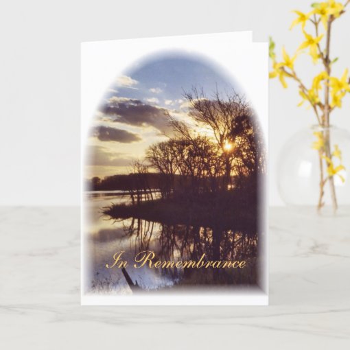 Anniversary of a Death/Window of Don's Slough Card | Zazzle