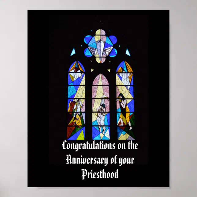 Anniversary Ordination Personalized Pastor Priest Poster | Zazzle