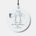 Anniversary Photo Chimney, toast to love Wind Chime | Zazzle