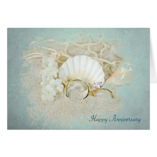 Anniversary Seashells Card | Zazzle.com