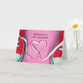Anniversary Shoestring Heart and Sneakers Card | Zazzle