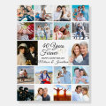 Anniversary # YEARS INTO FOREVER 18 Photos Foam Board | Zazzle