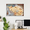 Annotated map of Hazlan (Ravenloft) Poster | Zazzle