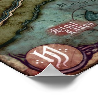 Annotated Map of Mordent (Ravenloft) Poster | Zazzle