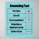 Annotating Text Poster for Close Reading | Zazzle