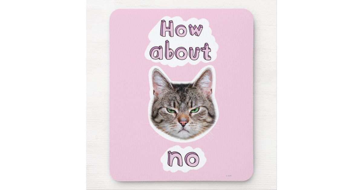 Annoyed Cat Mouse Pad | Zazzle