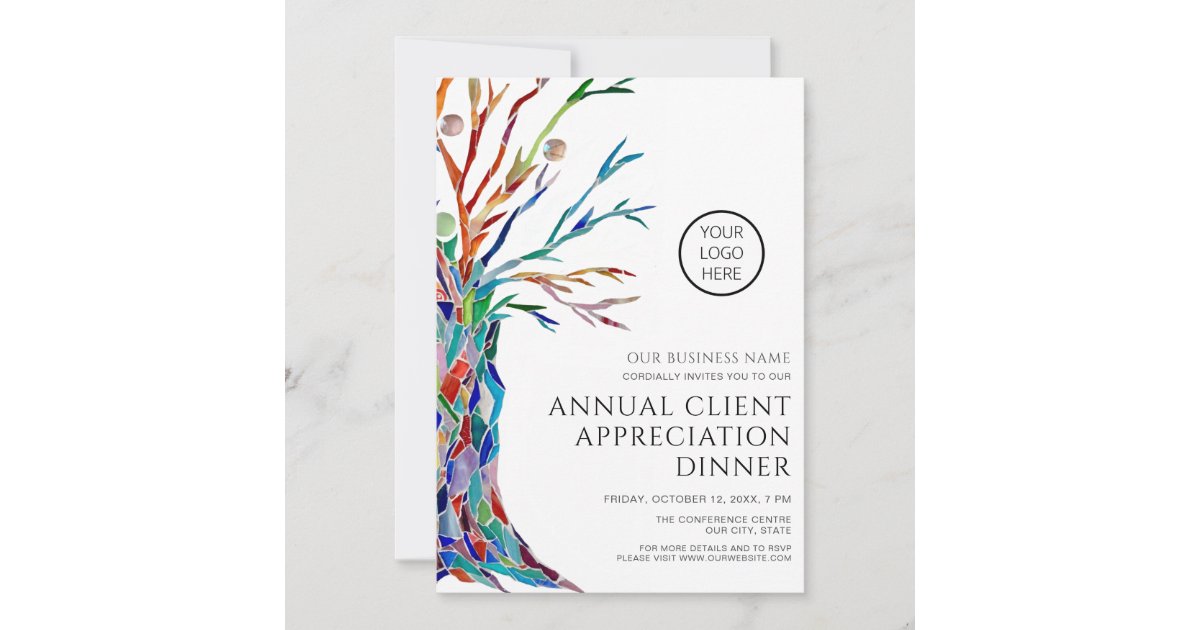 Annual Client Appreciation Dinner Invitation | Zazzle
