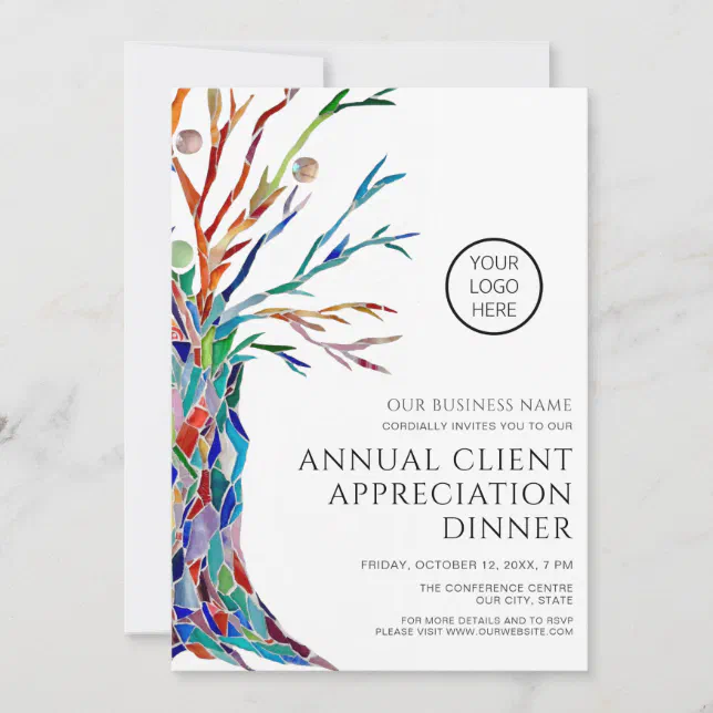 Annual Client Appreciation Dinner Invitation | Zazzle