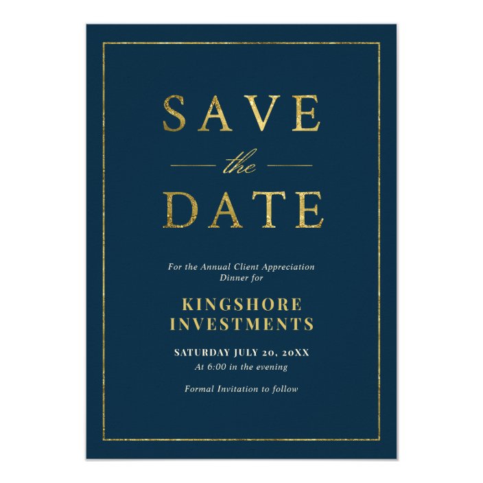 Annual Client Appreciation Dinner Save the Date Invitation | Zazzle.com