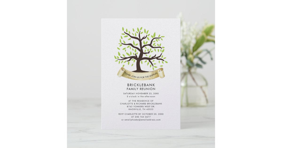 Annual Family Get Together Cousins Party Invitation | Zazzle
