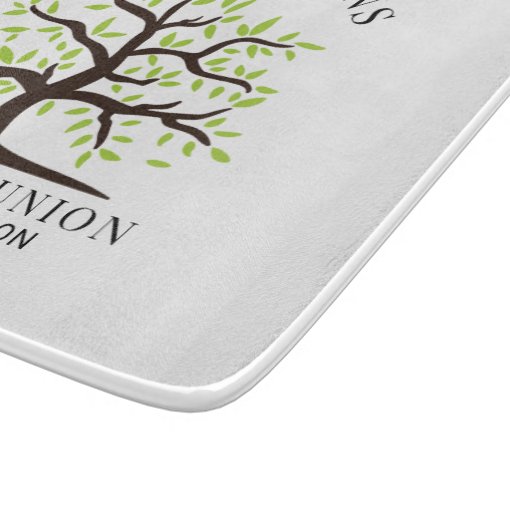 Annual Family Reunion Genealogy Tree Custom Cutting Board | Zazzle
