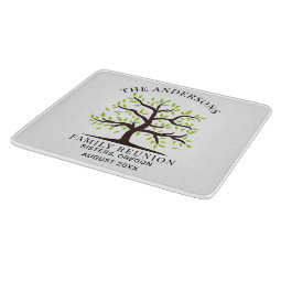 Annual Family Reunion Genealogy Tree Custom Cutting Board | Zazzle
