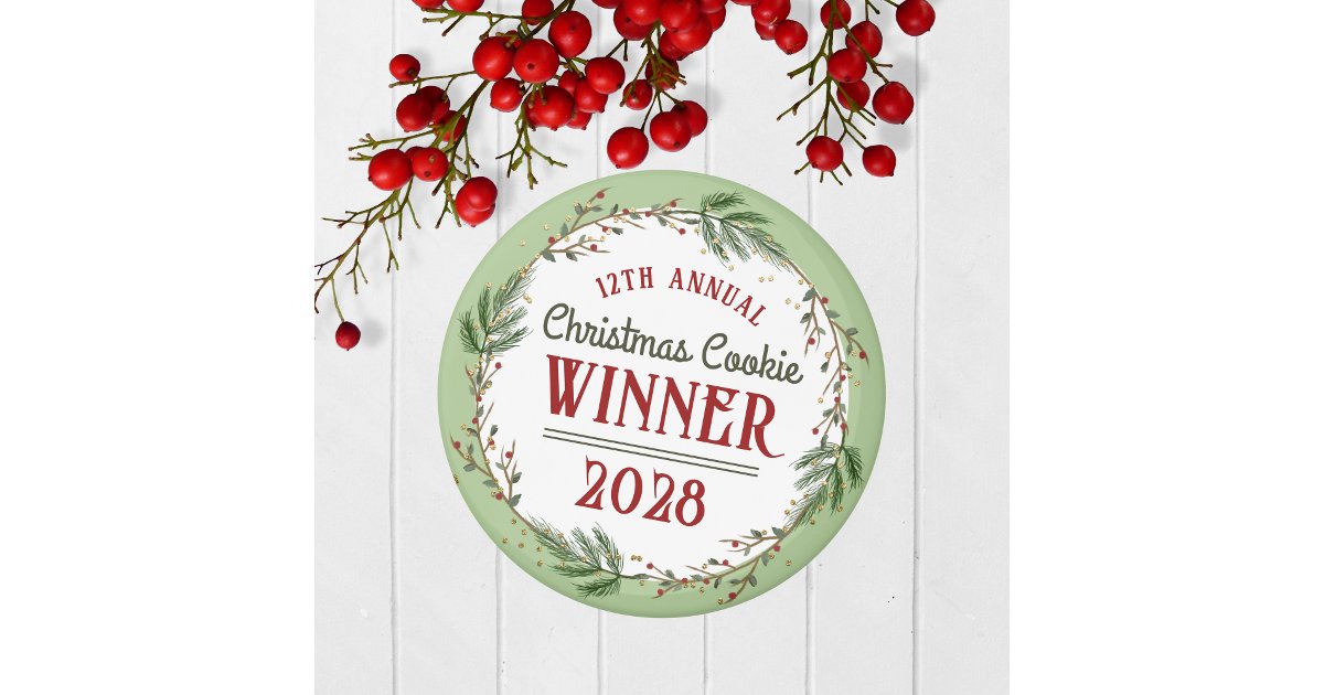 Annual Holiday Contest Winner Prize Magnet | Zazzle
