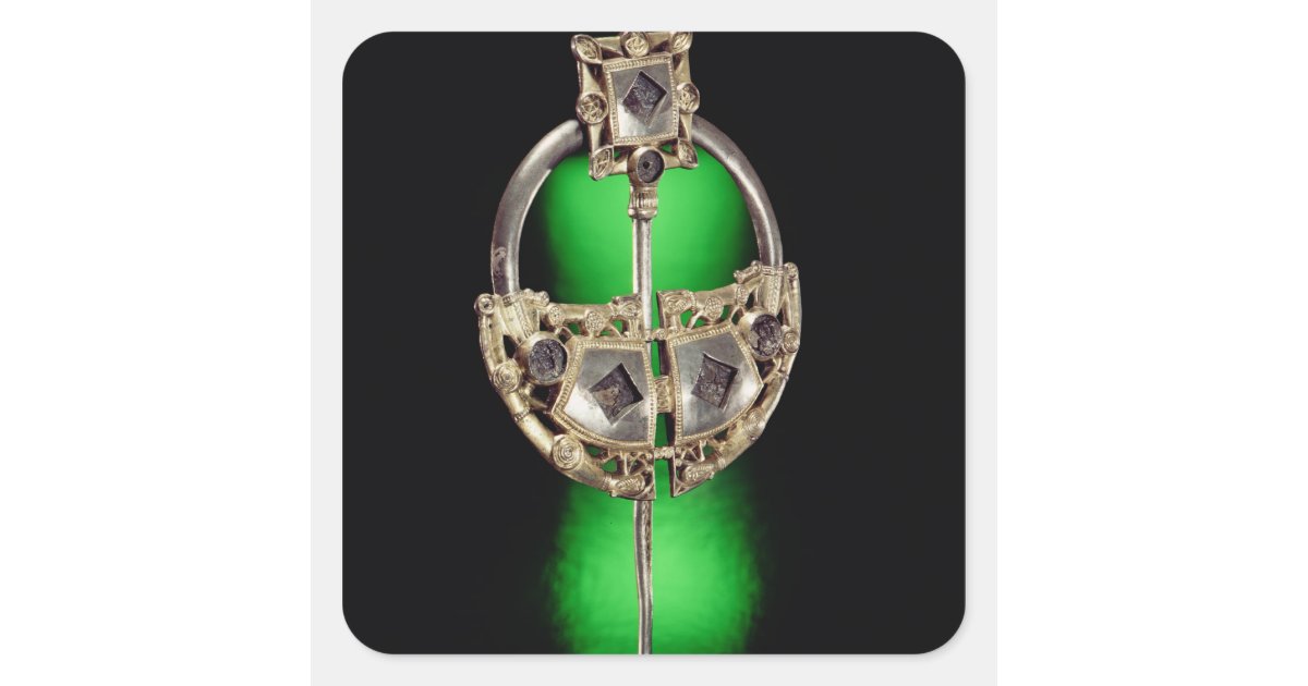 Annular brooch, Ardagh Hoard, Reerasta Square Sticker | Zazzle