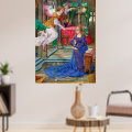 Annunciation Angel and Mary medieval religious art Poster | Zazzle