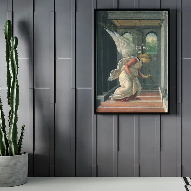 Annunciation (angel detail) by Sandro Botticelli Poster | Zazzle