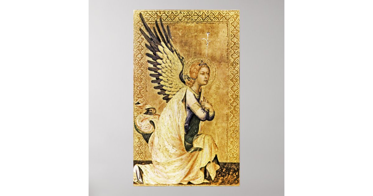 ANNUNCIATION ANGEL POSTER | Zazzle