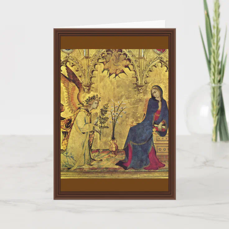 Annunciation Detail By Martini Simone Card | Zazzle